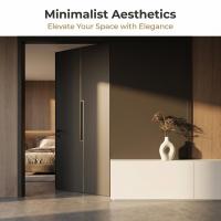 China Luxury Dark Grain Commercial Solid Core Wood Door Composite Solid Door Gold Metallic Paint-Free Soundproof for sale