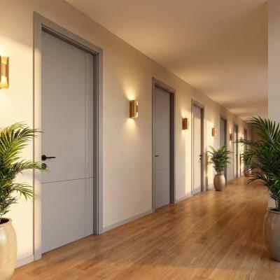 China Split-Panel Matte Door Frame Wpc Wood Polymer Composite Door Frames Mildew-Resistant Durable Bathroom Kitchen for sale