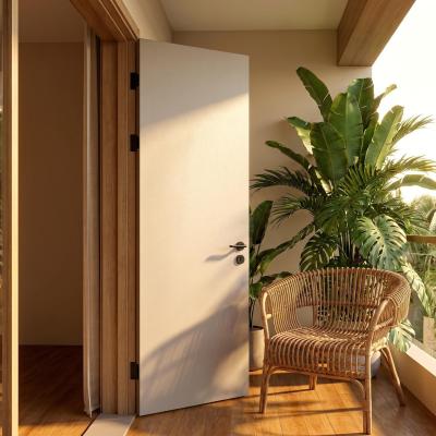China Zero Formaldehyde Wpc Door Frame Wpc Door Frames And Doors 45mm Core Matte Mildew Bathroom for sale