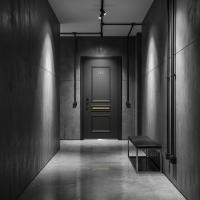 China Industrial Matte Black Black Iron Security Doors Black Metal Exterior Doors Smart Lock Mail Slot Plate for sale