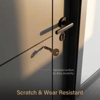 China 128/160/192/256 Hole Spacing Modern Interior Door Handles Lever Lock Gold Nickel Matte Scratch-Resistant for sale