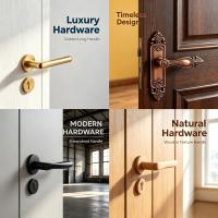China Customized Multi-Style Modern Door Levers Modern Door Hardware Smart Artisan Ergonomic Durable for sale