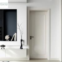 China Soundproof Minimalist Design Solid Wood Interior Door Customizable WPC Interior Door for Hotel Renovation for sale