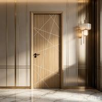 China Eco Friendly Formaldehyde Free Water Resistant WPC Interior Door and Polymer MDF Door for School Hospital Commercial Projects for sale