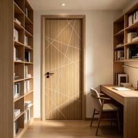 China Eco Friendly Formaldehyde Free Water Resistant WPC Interior Door and Polymer MDF Door for School Hospital Commercial Projects for sale