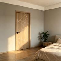 China Eco Friendly Formaldehyde Free Water Resistant WPC Interior Door and Polymer MDF Door for School Hospital Commercial Projects for sale