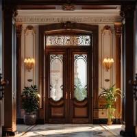 China Customize Security Solid Wood Interior Door with Well Sealed Design and Custom Wooden Door Options for sale