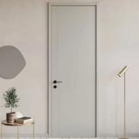 China Waterproof Customizable Modern Solid Wood Interior Door and Solid Wood Door for Bedroom Bathroom Kitchen Apartment Hotel Office Building for sale