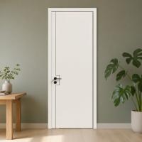China Water Resistant Customizable Color Swing Solid Wood Interior Door for Bedroom Bathroom Hotel Modern Solid Wood Internal Door for sale