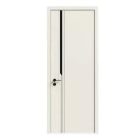 China Water Resistant Customizable Color Swing Solid Wood Interior Door for Bedroom Bathroom Hotel Modern Solid Wood Internal Door for sale
