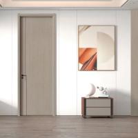China Customizable Waterproof 40-50mm Thickness Solid Wood Interior Door and Solid Wood Swing Door for Modern Minimalist Interiors for sale