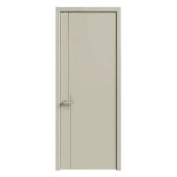 China Customized Soundproof Wear Resistant Solid Wood Interior Door for Modern Apartment Bathroom Hotel Interiors for sale