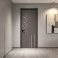 China Push Pull Customized Color Environmental Protection Solid Wood Interior Door for Hotel Bedroom Bathroom for sale