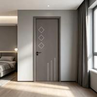 China Push Pull Customized Color Environmental Protection Solid Wood Interior Door for Hotel Bedroom Bathroom for sale