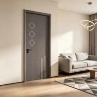 China Push Pull Customized Color Environmental Protection Solid Wood Interior Door for Hotel Bedroom Bathroom for sale