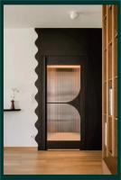 China Contemporary Solid Wood Interior Door with Custom Color Wood Grain Finish and Push Pull Operation for Residential and Commercial Use for sale