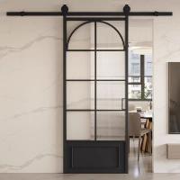 China Factory Direct Space Saving Hidden Sliding Barn Door Modern Interior Ghost Door for Hotel Kitchen Bedroom Living Room Partition for sale