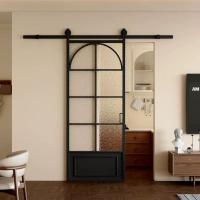 China Factory Direct Space Saving Hidden Sliding Barn Door Modern Interior Ghost Door for Hotel Kitchen Bedroom Living Room Partition for sale