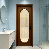 China Soundproof Moisture-Proof Wear-Resistant Glass Door and Wood Glass Door for Modern Bedroom and Hotel Interior Use for sale