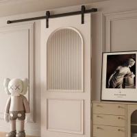 China Water Resistant Easy-Clean Glass Barn Door Modern Minimalist Glass Sliding Door for Bedroom and Kitchen for sale