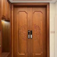 China Custom French Glass Door with Water Resistant Finish and Security Lock for Villa and Hotel Interior Exterior Installation for sale