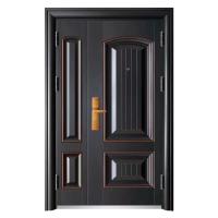 China Embossed Anti-theft Steel Entry Door with Modern Finish and Well Sealed Steel Security Door for Villa for sale