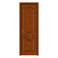 China Water Resistant Dark Brown Painted Solid Wood Interior Door for Home Bedroom Hotel Villa Kitchen Bathroom for sale