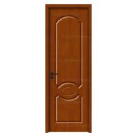 China Water Resistant Dark Brown Painted Solid Wood Interior Door for Home Bedroom Hotel Villa Kitchen Bathroom for sale