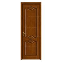 China Water Resistant Dark Brown Painted Solid Wood Interior Door for Home Bedroom Hotel Villa Kitchen Bathroom for sale
