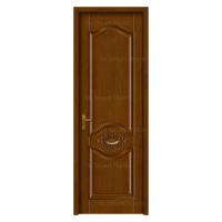 China Water Resistant Dark Brown Painted Solid Wood Interior Door for Home Bedroom Hotel Villa Kitchen Bathroom for sale