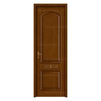China Water Resistant Dark Brown Painted Solid Wood Interior Door for Home Bedroom Hotel Villa Kitchen Bathroom for sale