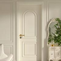 China Water Resistant Solid Wood Interior Door Modern Design Hospital Use Solid Wood Composite Door for sale