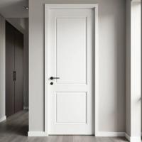China Water Resistant Solid Wood Interior Door Modern Design Hospital Use Solid Wood Composite Door for sale