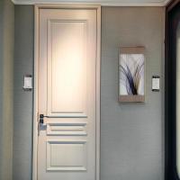 China Water Resistant Solid Wood Interior Door Modern Design Hospital Use Solid Wood Composite Door for sale