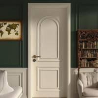 China Water Resistant Customized Solid Wood Interior Door with Left/Right Handles, a Solid Wood Composite Door for Office and Hospital Use for sale