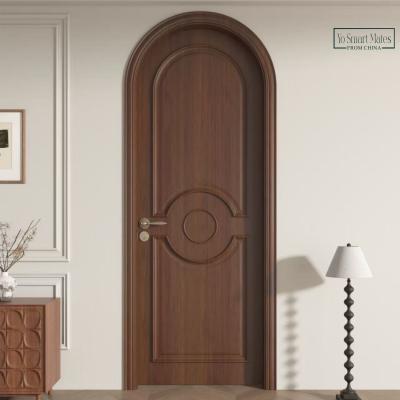 China Water Resistant Finished Painted Modern Solid Wood Composite Door and Solid Wood Interior Door for Bedroom Bathroom Hotel Kitchen for sale