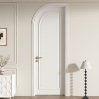 China French Style Well Sealed Manual Sliding Solid Wood Interior Door for Bedroom Living Room Hotel Villa Project for sale