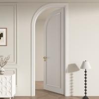 China French Style Well Sealed Manual Sliding Solid Wood Interior Door for Bedroom Living Room Hotel Villa Project for sale
