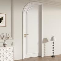 China French Style Well Sealed Manual Sliding Solid Wood Interior Door for Bedroom Living Room Hotel Villa Project for sale