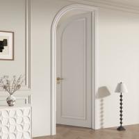 China French Style Well Sealed Manual Sliding Solid Wood Interior Door for Bedroom Living Room Hotel Villa Project for sale