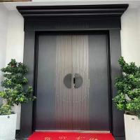 China Modern Anti-Theft Steel Security Door with Finished Surface for House Villa Entry Steel Entry Door for sale
