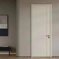 China CE ISO Certified Water Resistant Solid Wood Interior Door with Heat Transfer Finish for Modern Bedroom and Bathroom for sale