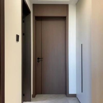 China Fire Proof CE ISO Certified Custom Color Solid Wood Interior Door Ecological Door for School Hospital Restaurant for sale