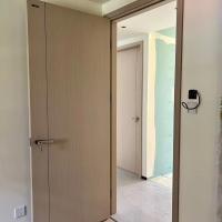 China Fire Proof CE ISO Certified Custom Color Solid Wood Interior Door Ecological Door for School Hospital Restaurant for sale