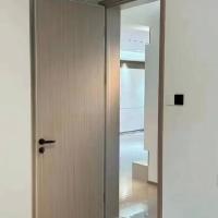 China Fire Proof CE ISO Certified Custom Color Solid Wood Interior Door Ecological Door for School Hospital Restaurant for sale