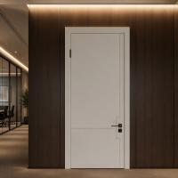 China Natural Wood Grain Customizable Water Resistant Solid Wood Interior Door Ecological Door for Villa Hotel Hospital for sale
