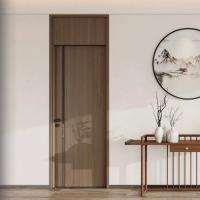 China Double Sided Solid Wood Interior Door with Heat Transfer Finish and Sound Insulation Ecological Door for Villa Apartment for sale