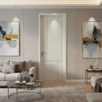 China Eco-friendly Custom Color Custom Size Solid Wood Interior Door Modern Solid Wood Internal Door for Bedroom Villa Hotel for sale