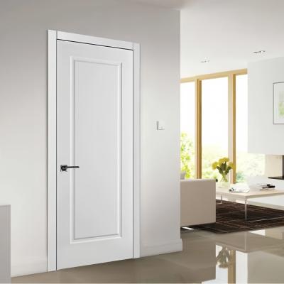 China Modern Groove Design Solid Wood Interior Door for High End Residences and Solid Wood Internal Door Applications for sale