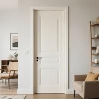 China Modern Groove Design Solid Wood Interior Door for High End Residences and Solid Wood Internal Door Applications for sale